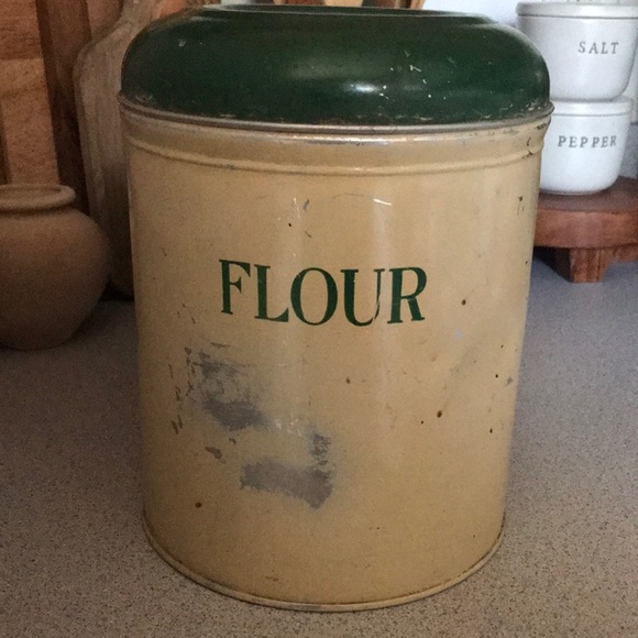 Kitchen | Vintage Flour Tin Canister | Poshmark